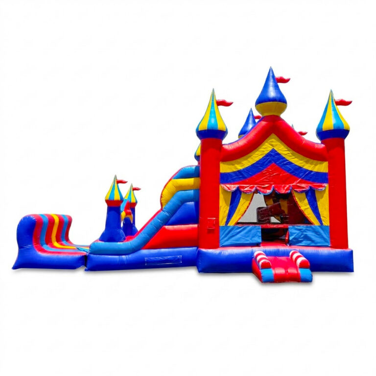 #58 = Carnival Combo with slide 31'L x 14'W x 19'H